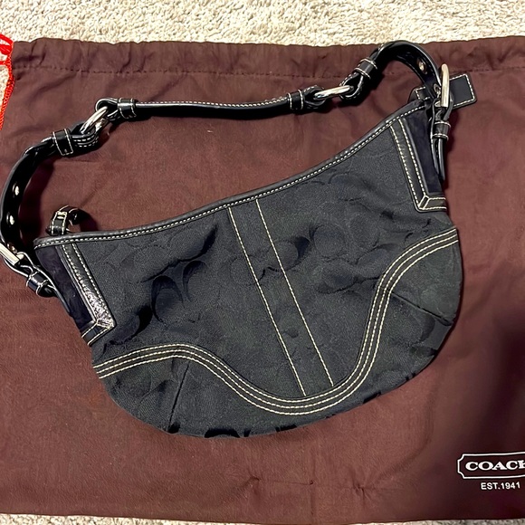 Coach | Bags | Vintage Coach 207 Black Hobo Style Bag Authentic Coach ...